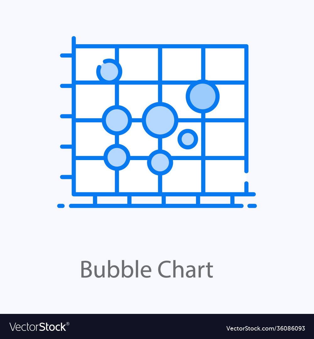 Bubble chart Royalty Free Vector Image - VectorStock