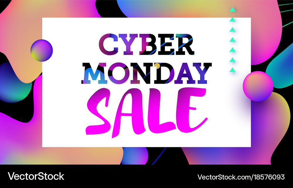 Cyber monday sale Royalty Free Vector Image - VectorStock