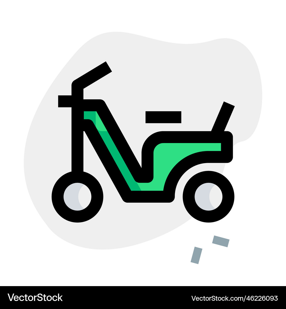 For shorter distances utilize moped bike Vector Image