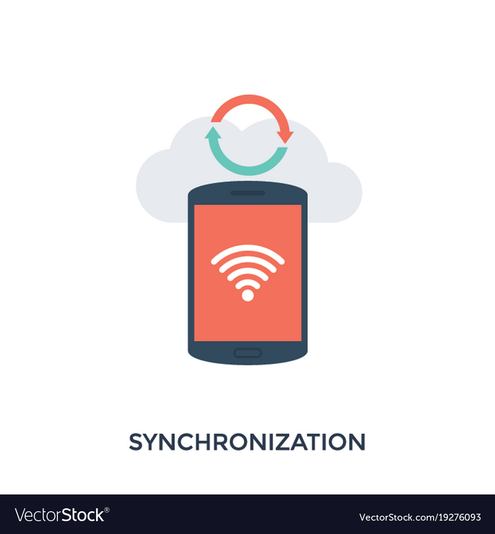 Synchronization Royalty Free Vector Image - VectorStock