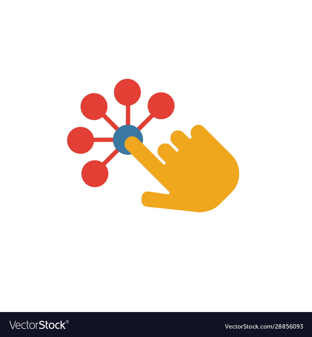 Touchpoint icon simple flat element from customer Vector Image