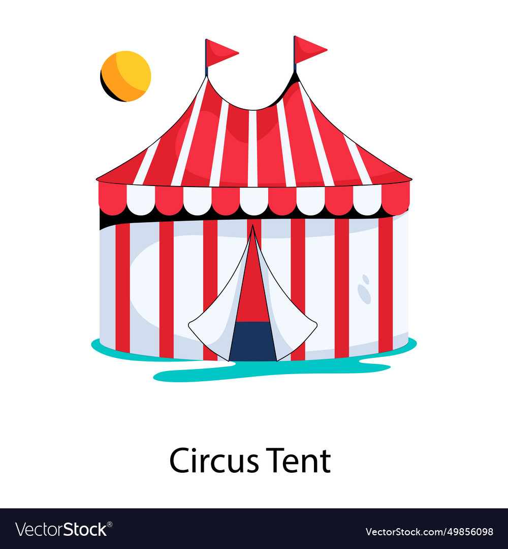 Circus tent Royalty Free Vector Image - VectorStock