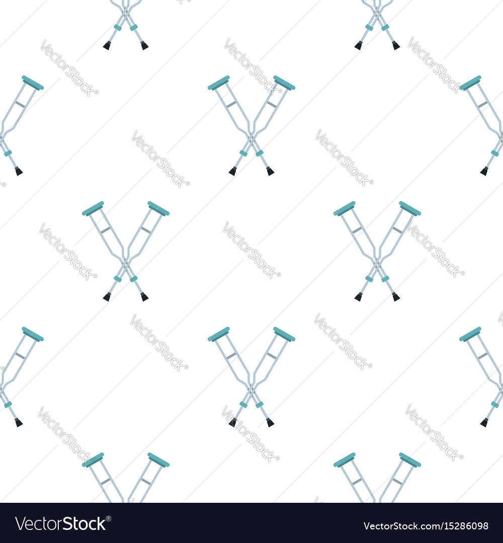Crutches pattern seamless Royalty Free Vector Image