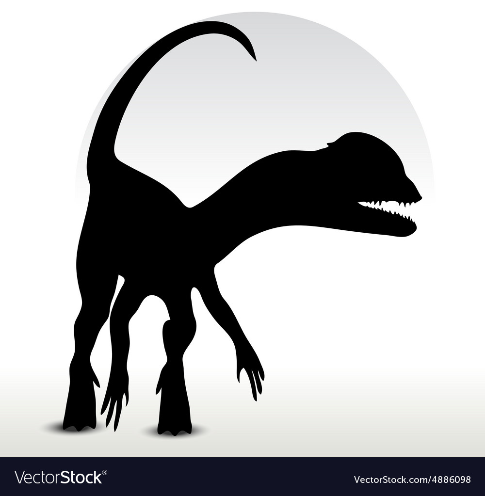 Dinosaurs dilophosaurus Royalty Free Vector Image