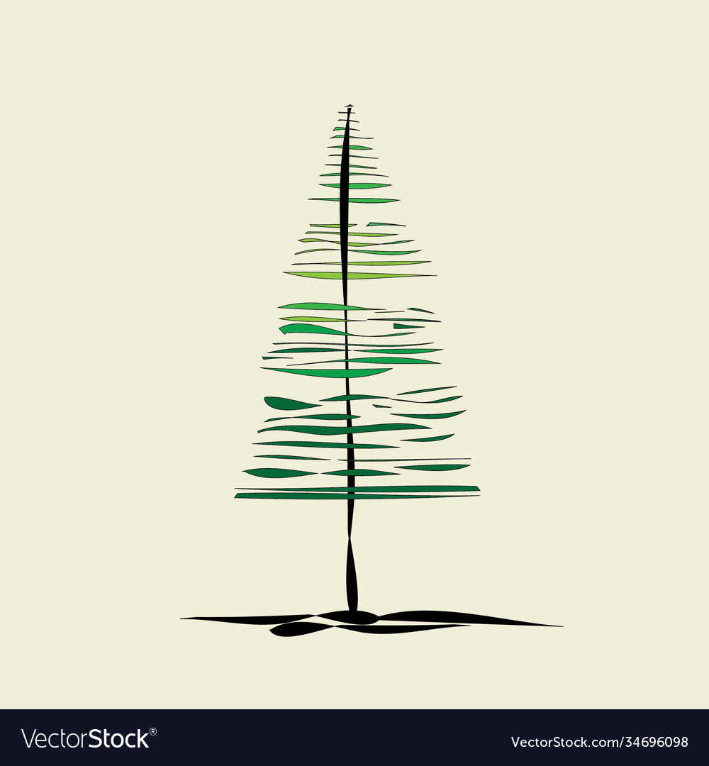 Fir tree Royalty Free Vector Image - VectorStock