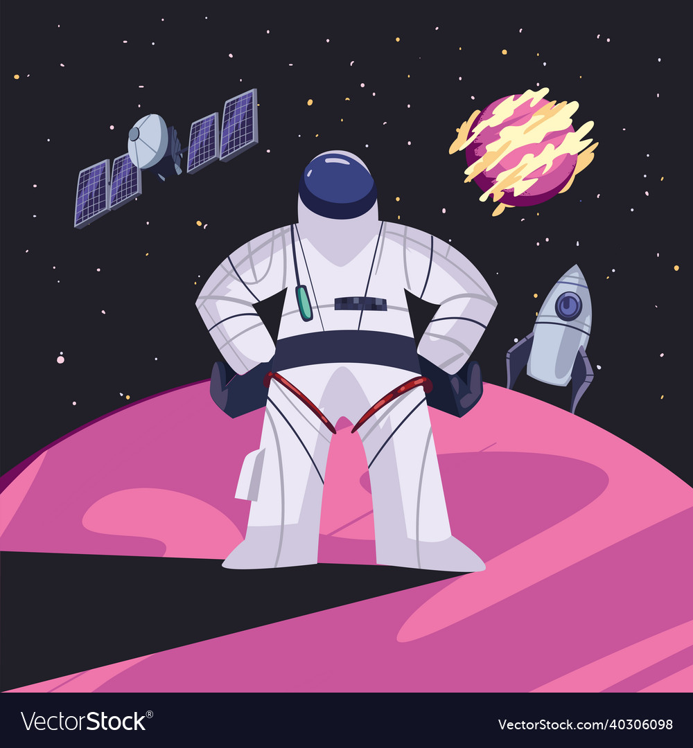Space explorer design Royalty Free Vector Image
