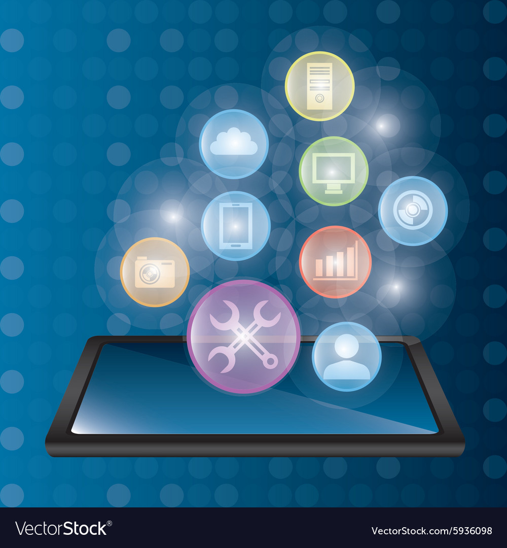 Technology digital design Royalty Free Vector Image