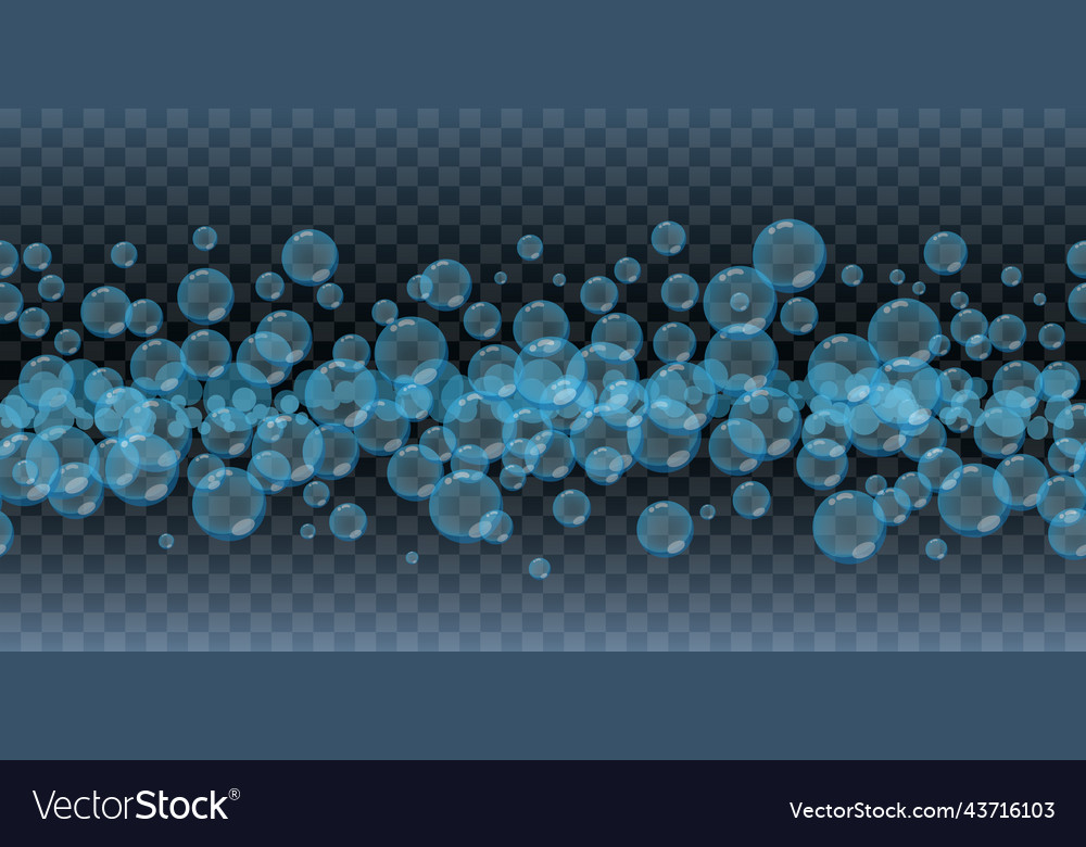 Laundry bubbles pattern Royalty Free Vector Image