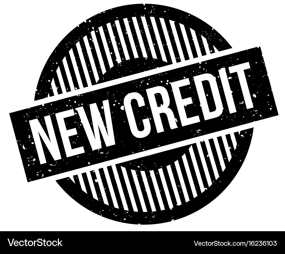 New credit rubber stamp Royalty Free Vector Image