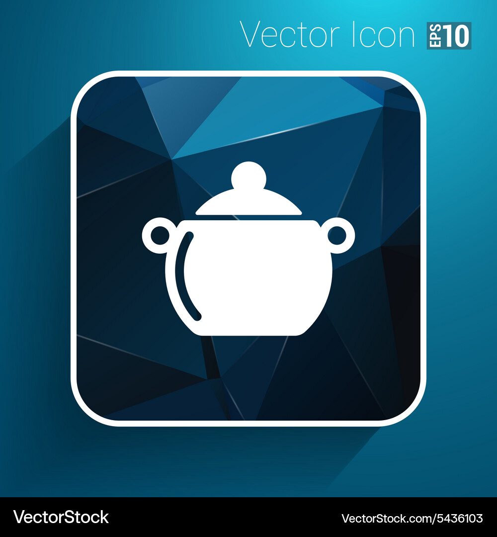 Saucepan food menu kitchen soup pot design Vector Image