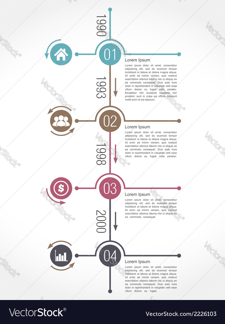 Timeline Royalty Free Vector Image - VectorStock