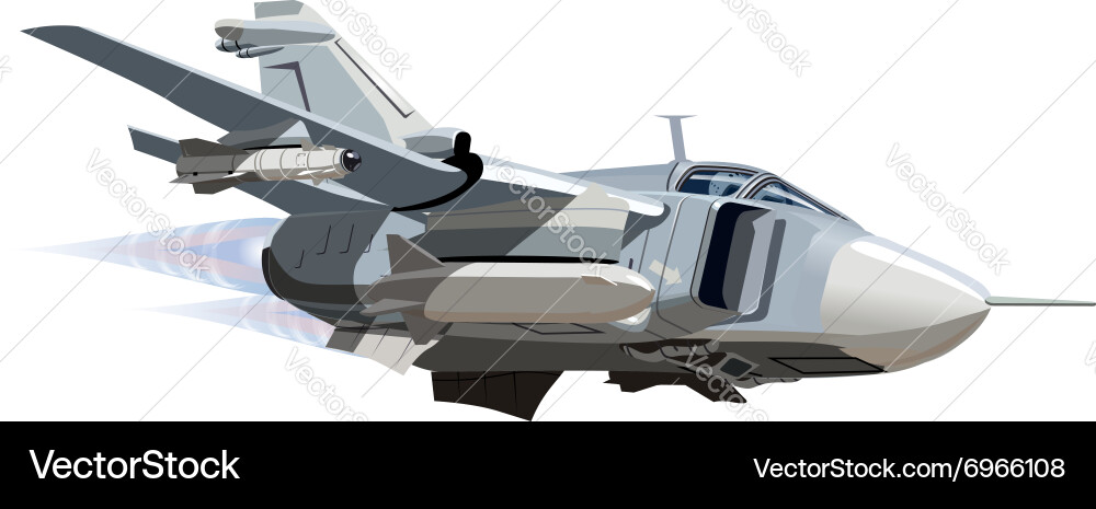Cartoon Military Airplane Royalty Free Vector Image