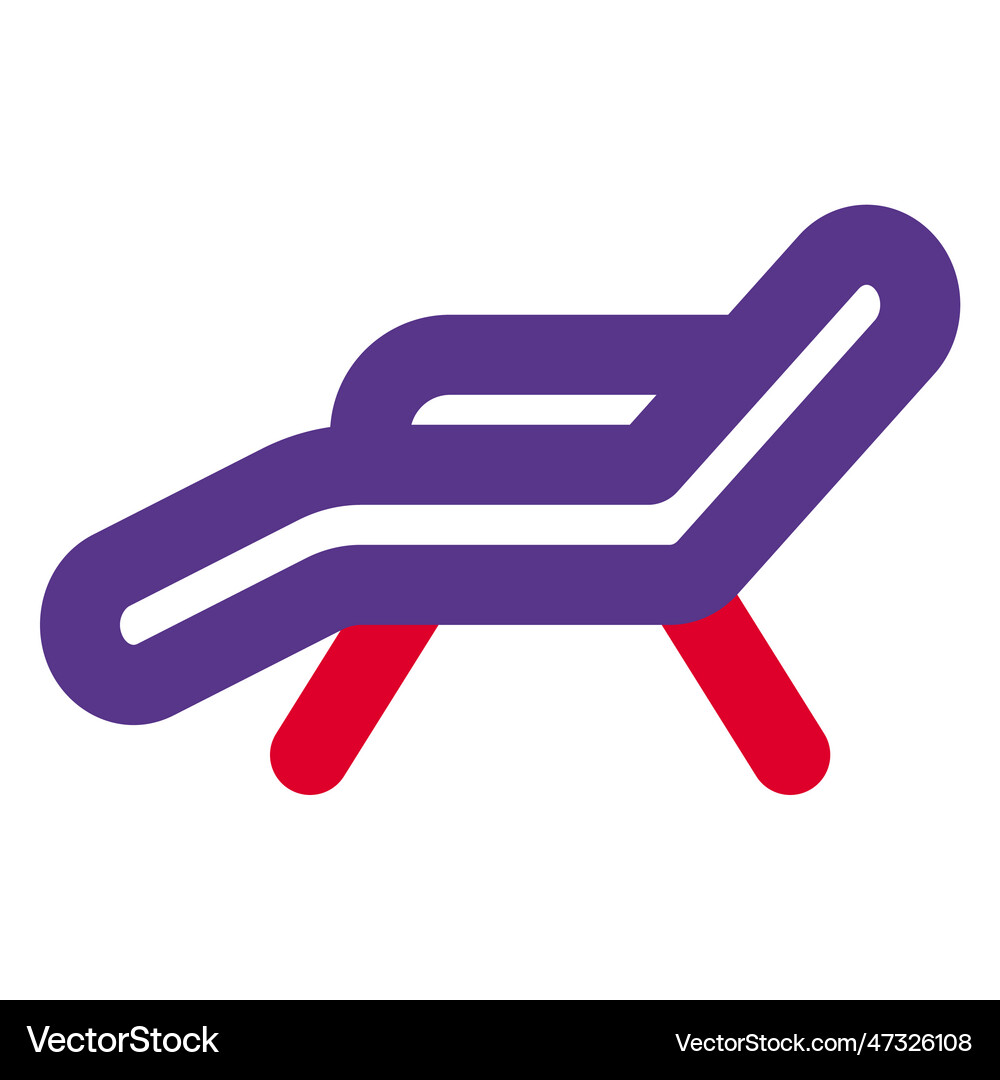 Chaise lounge a chair-shaped upholstered sofa Vector Image