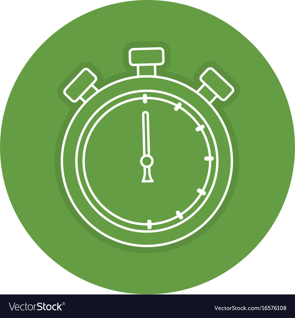Chronometer timer isolated icon Royalty Free Vector Image