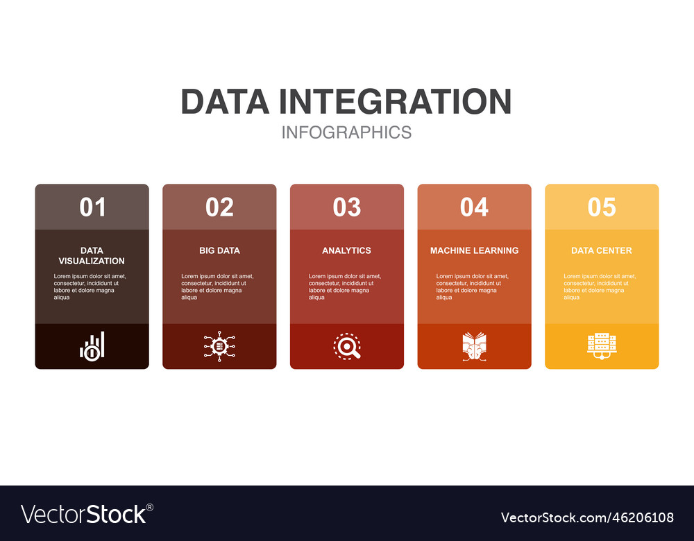 Data visualization big analytics machine Vector Image