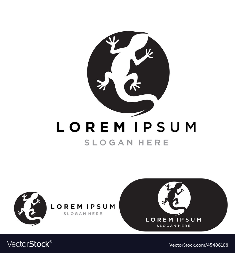 House lizard print template Royalty Free Vector Image