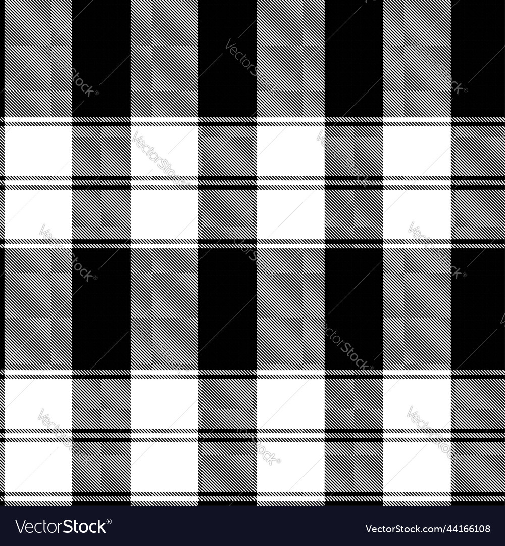 Monochrome minimal plaid textured seamless pattern