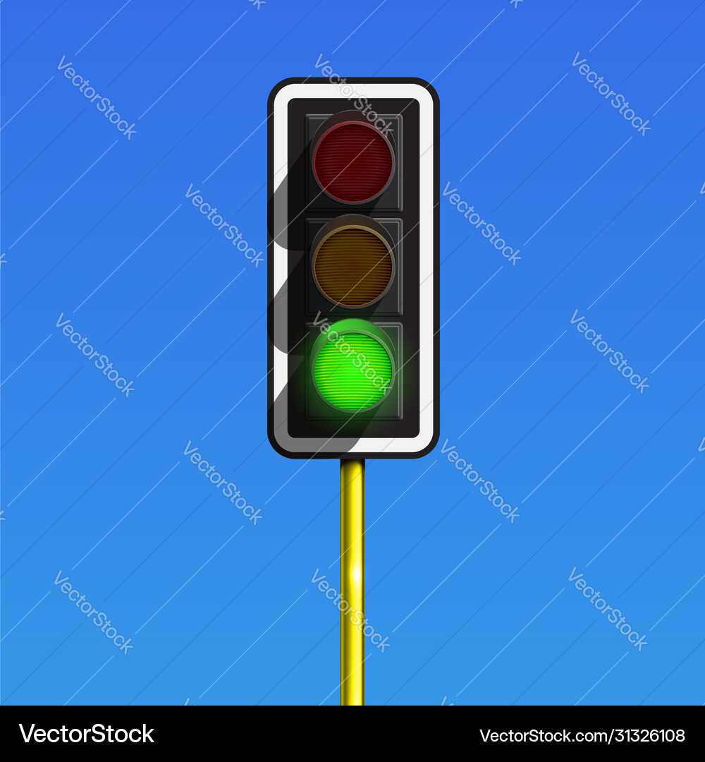 Traffic Signal Pole Clip Art Traffic Light Pole Stock Vector