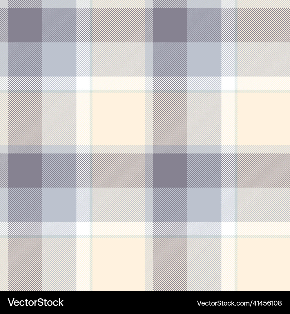 Seamless plaid pattern in purple and cream Vector Image