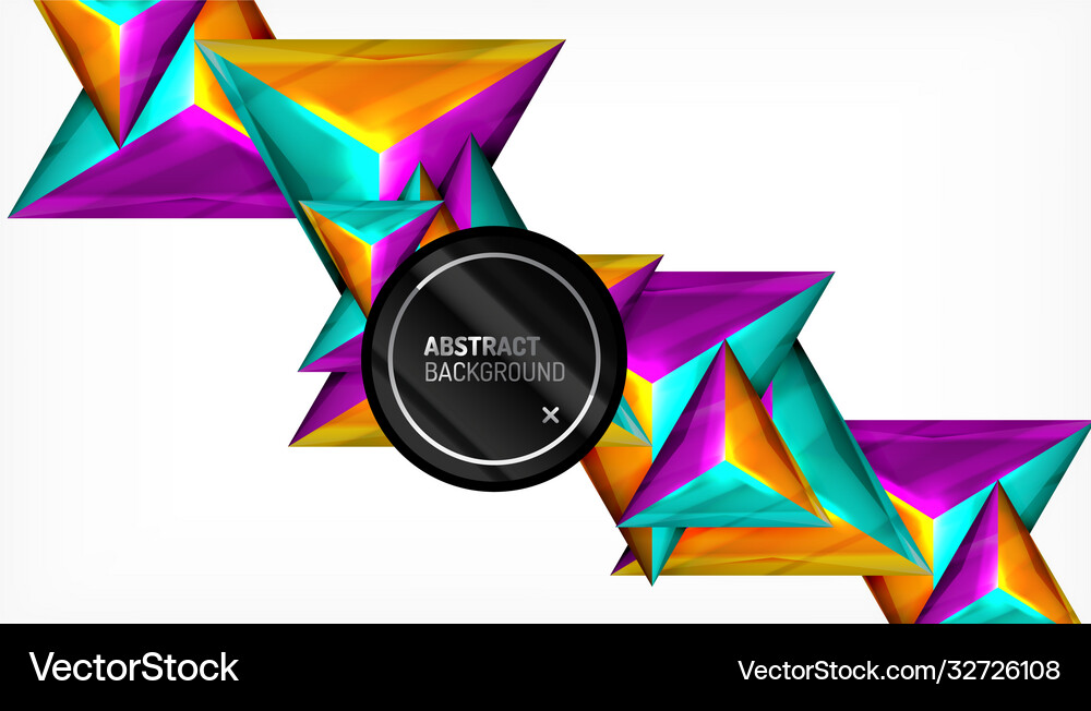 Triangle geometric abstract background Royalty Free Vector