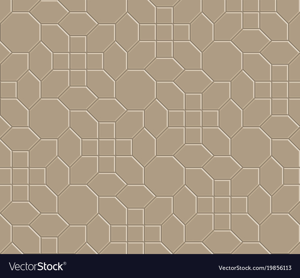 3d brown brick pathway pattern Royalty Free Vector Image