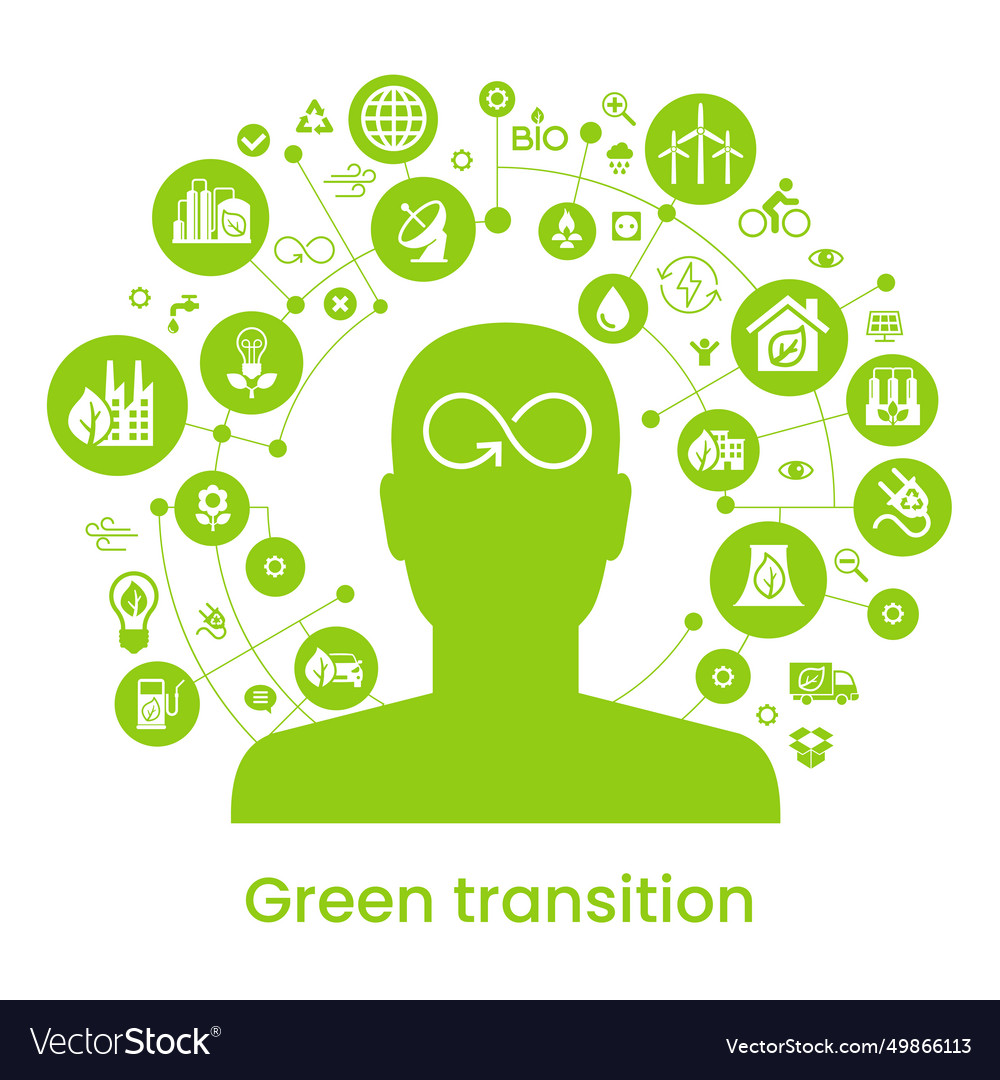 Alternative clean energy transition Royalty Free Vector Alternative clean energy transition Royalty Free Vector