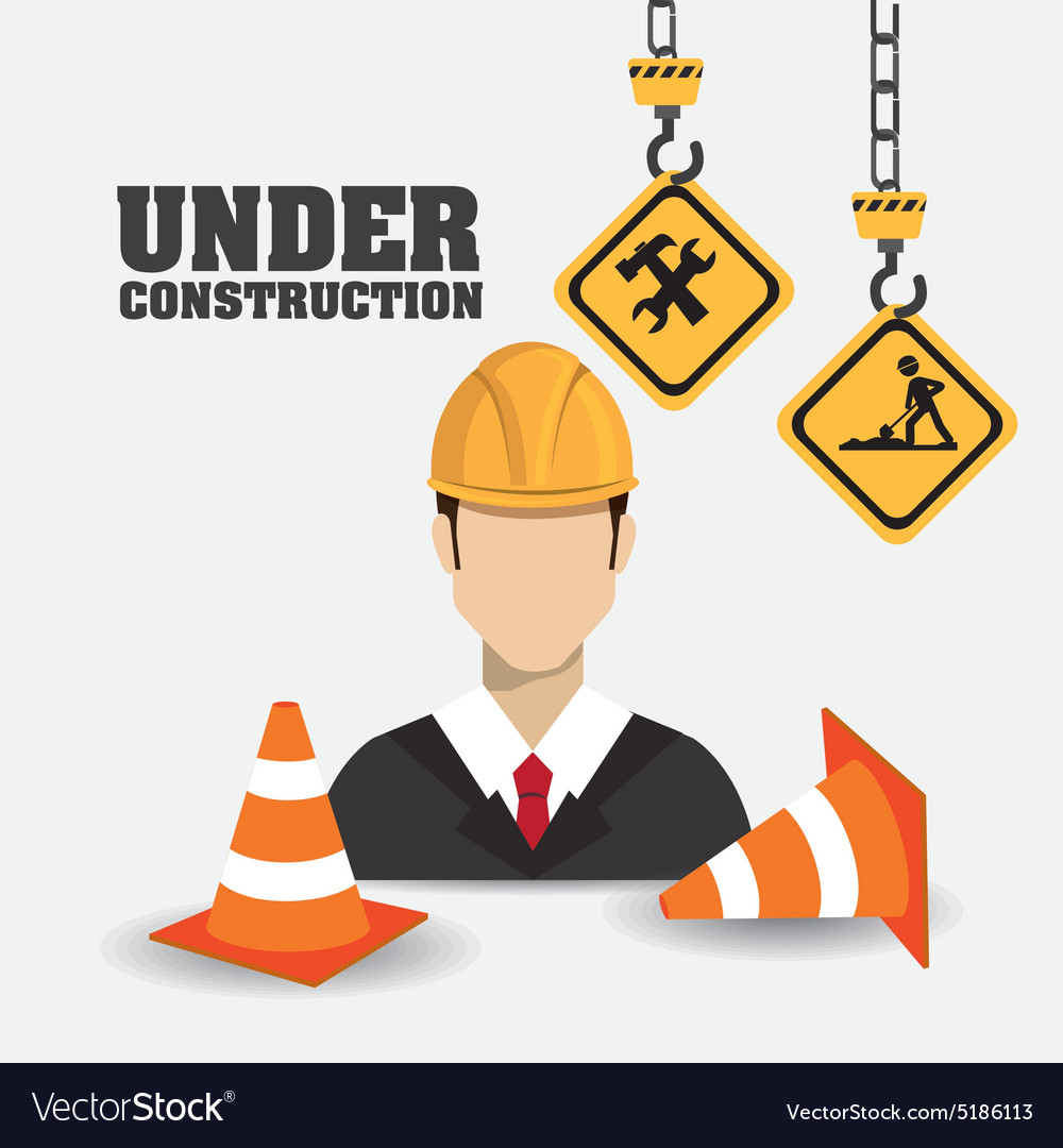 Construction digital design Royalty Free Vector Image