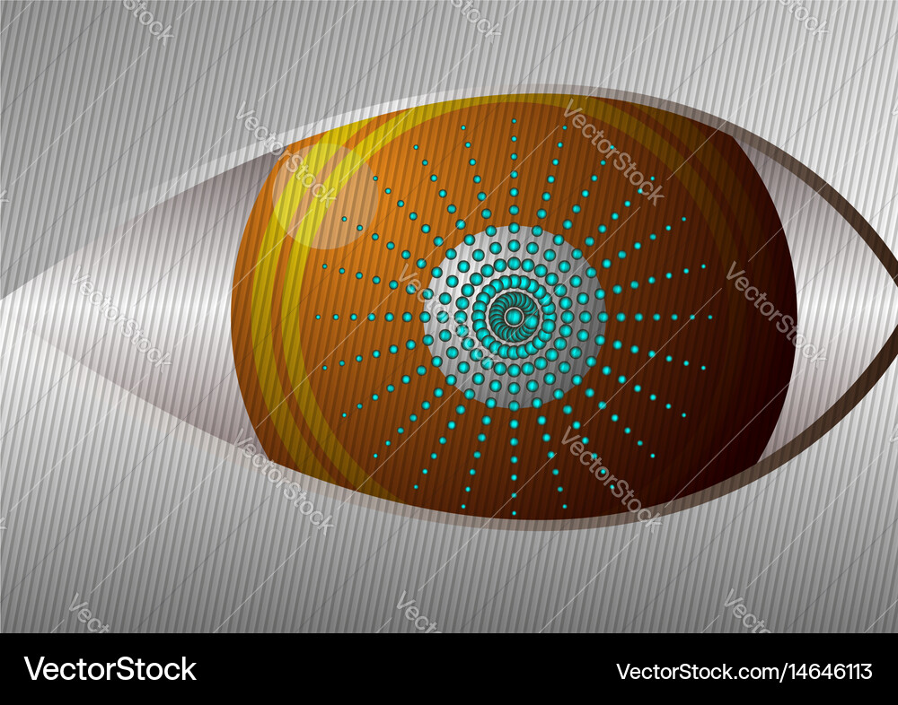 Eye design concept curved lines and gray Vector Image