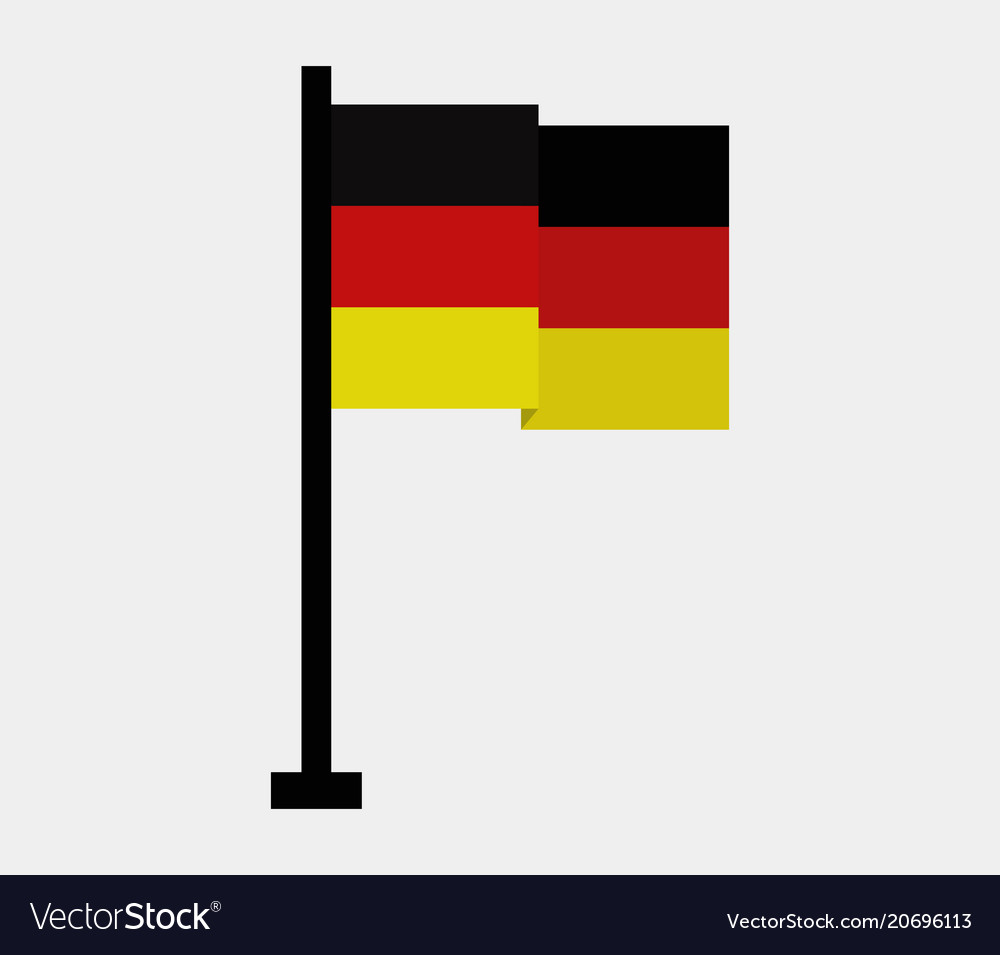 Germany flag Royalty Free Vector Image - VectorStock