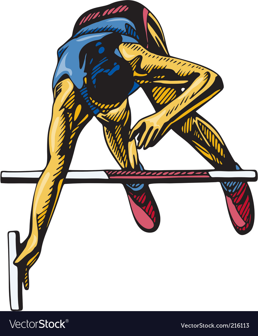 High jump Royalty Free Vector Image - VectorStock