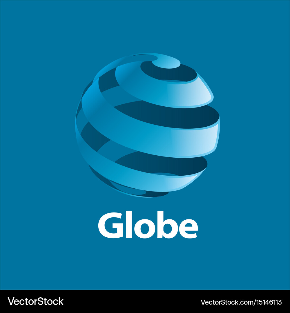 Logo globe Royalty Free Vector Image - VectorStock