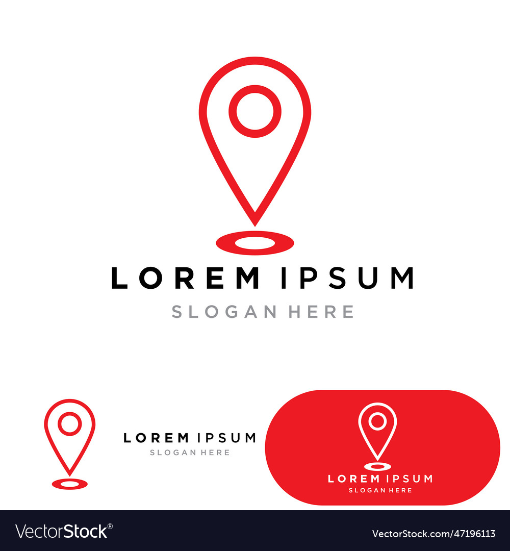 Map logo location Royalty Free Vector Image - VectorStock