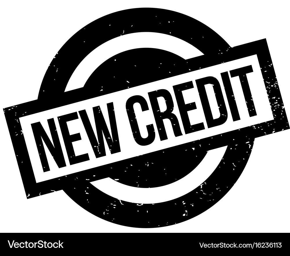New credit rubber stamp Royalty Free Vector Image
