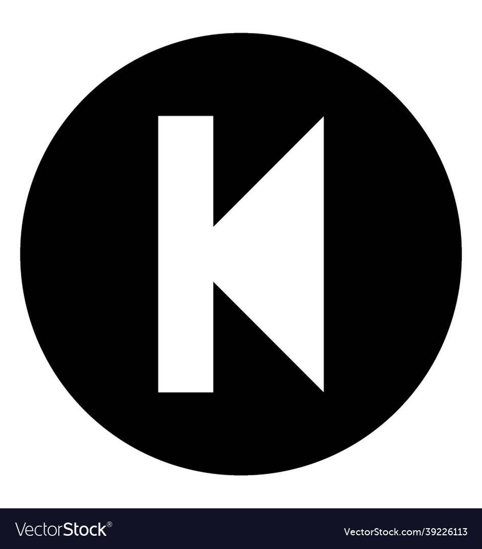 Rewind button Royalty Free Vector Image - VectorStock