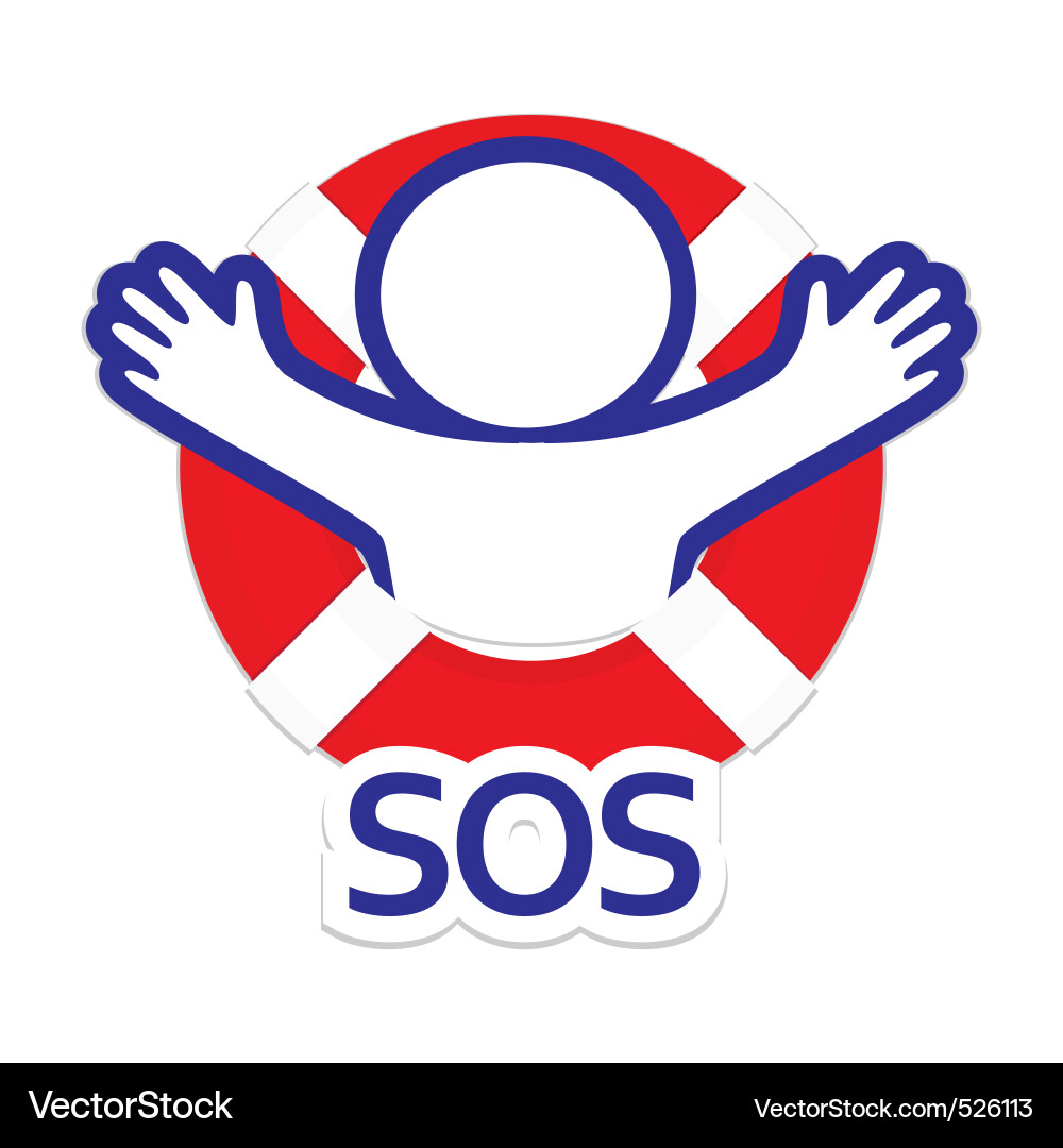 Sos Royalty Free Vector Image - VectorStock