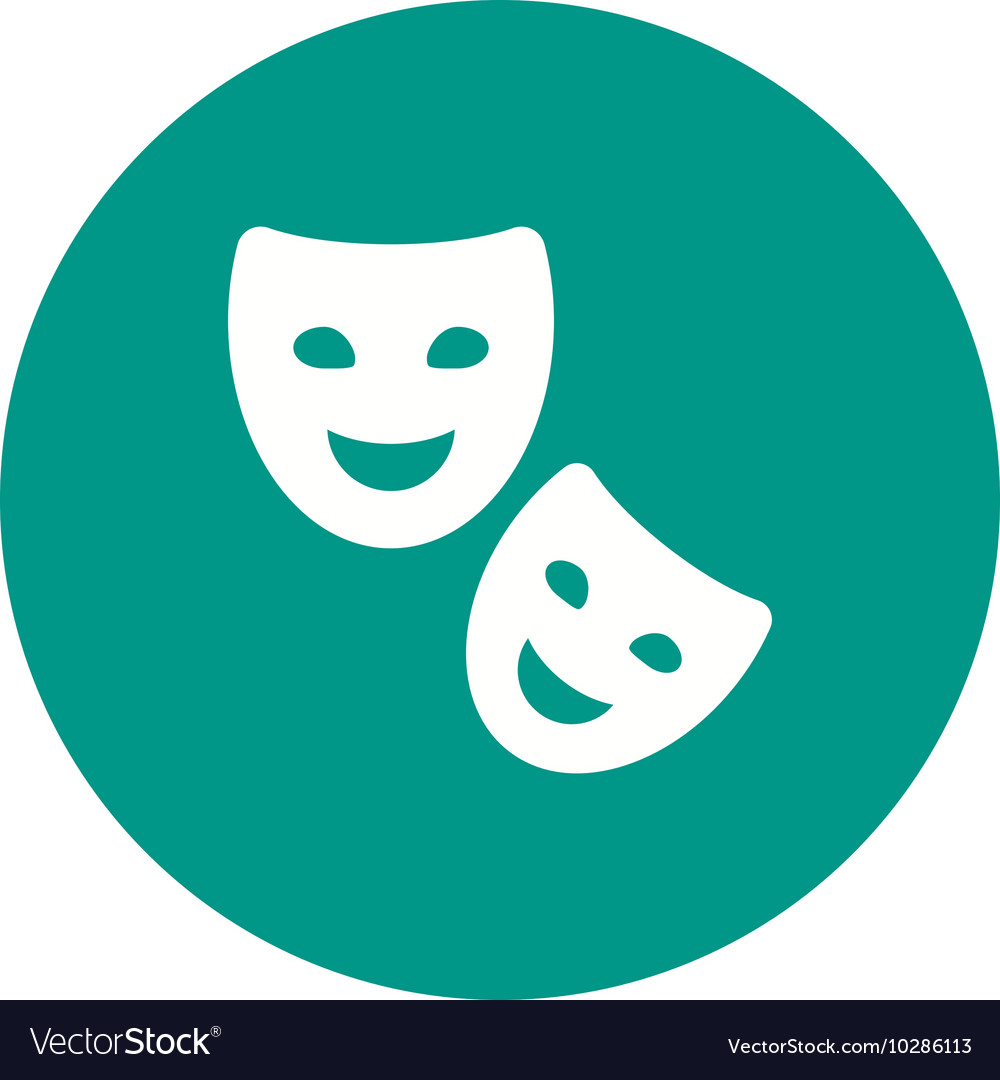 Two masks Royalty Free Vector Image - VectorStock