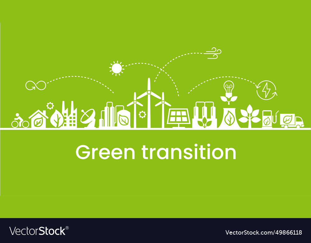 Alternative clean energy transition Royalty Free Vector Alternative clean energy transition Royalty Free Vector