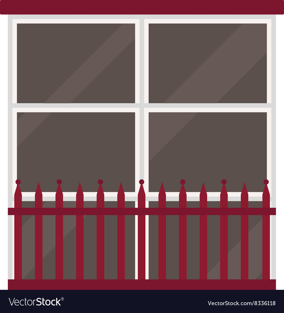 Different types house windows elements Royalty Free Vector
