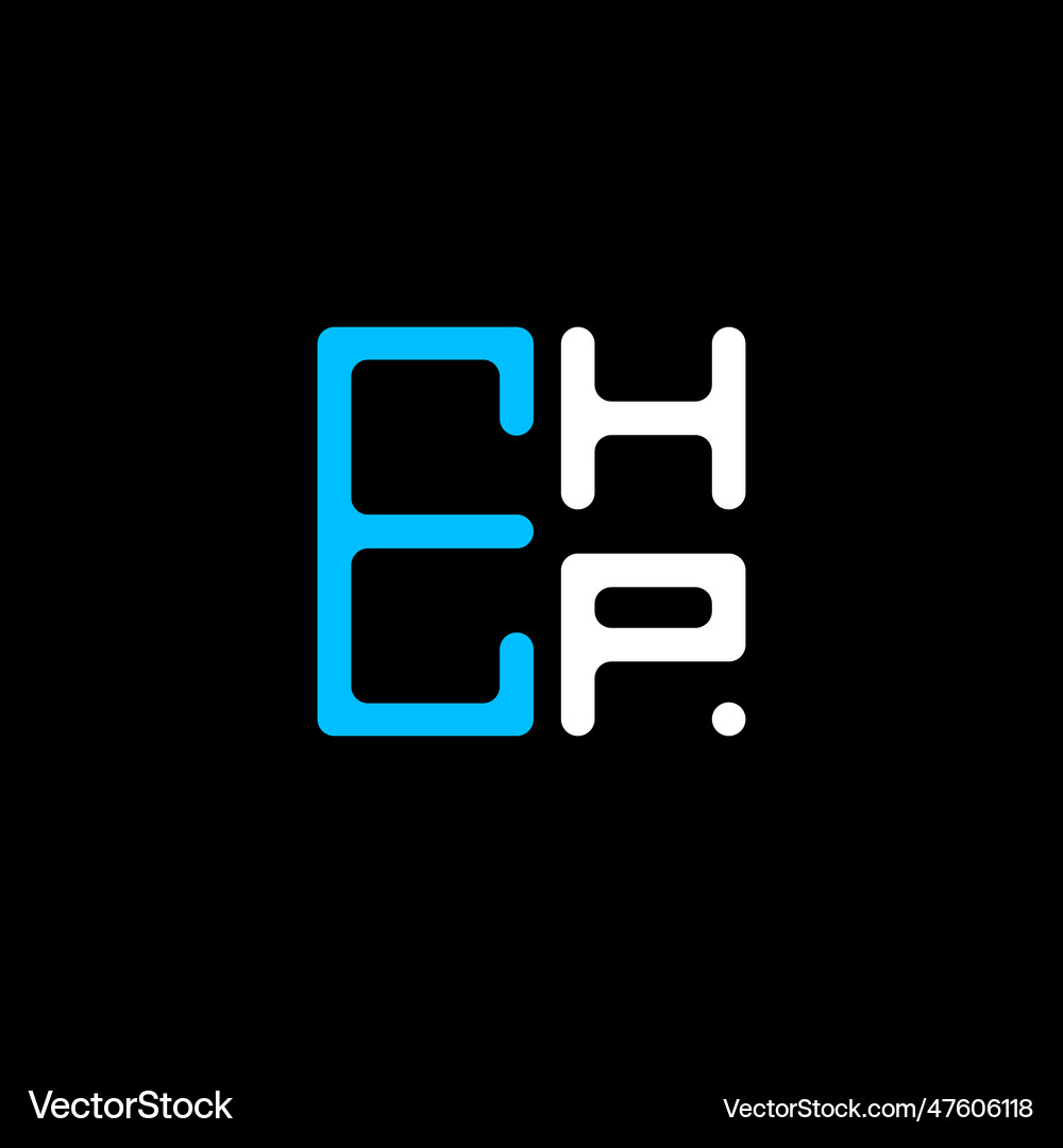 Ehp letter logo creative design with graphic Vector Image
