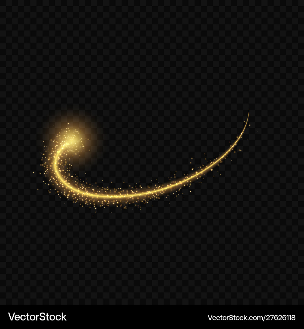 Gold glow light effect stars bursts Royalty Free Vector