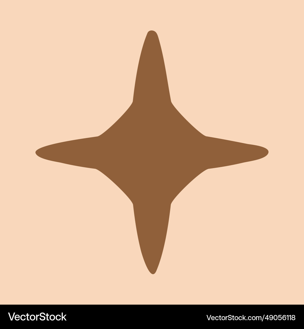 Stylized star star abstract colorful Royalty Free Vector