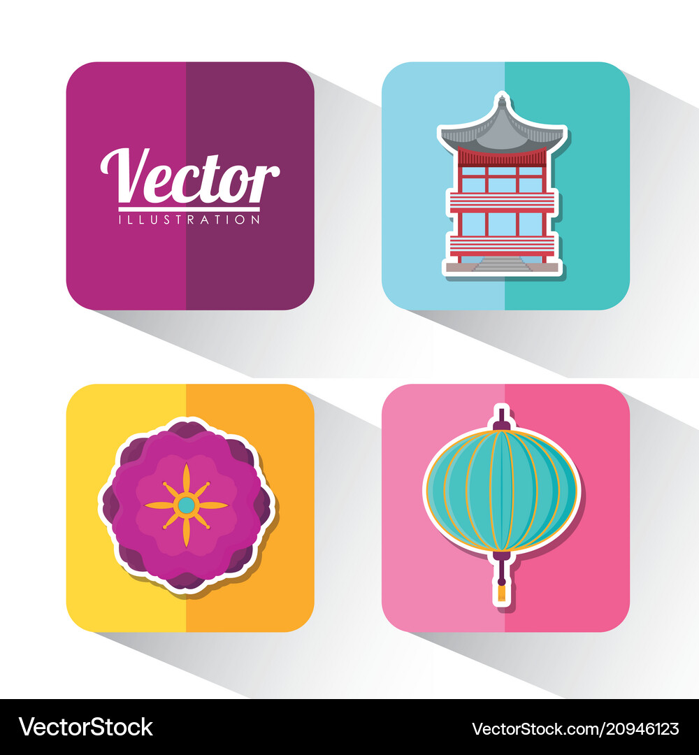 Asia culture design Royalty Free Vector Image - VectorStock