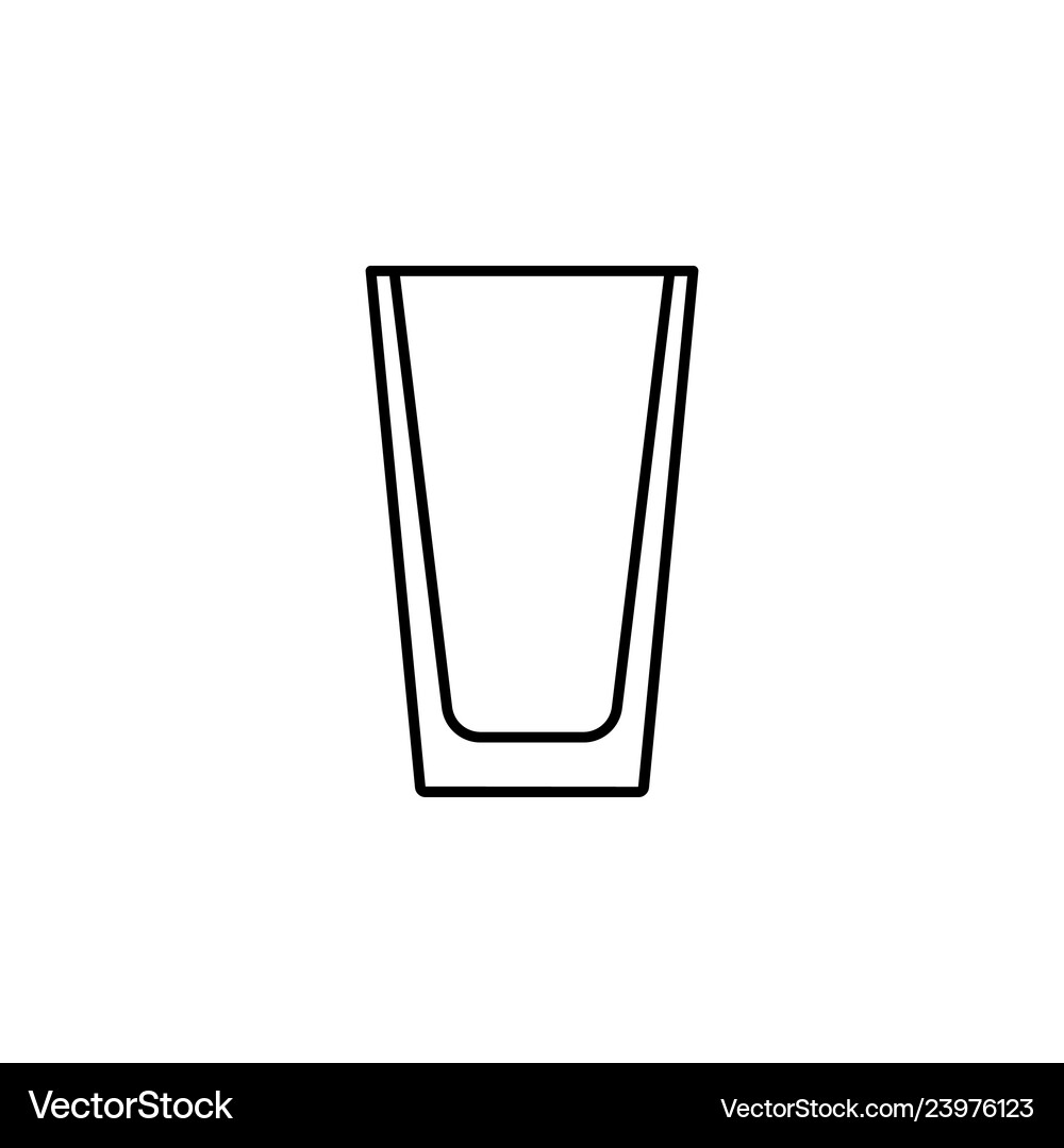 Cooler glass icon can be used for web logo mobile Vector Image