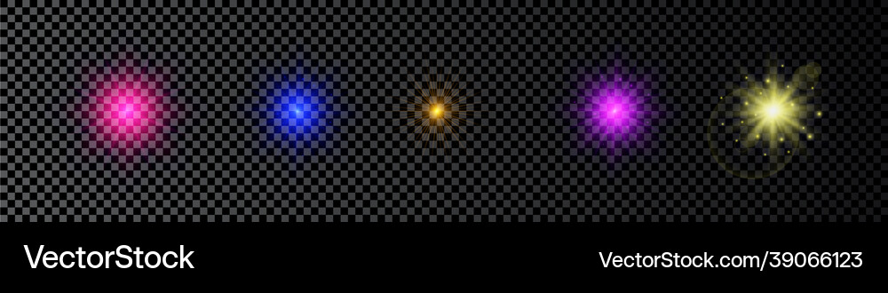 Light effect of lens flare Royalty Free Vector Image