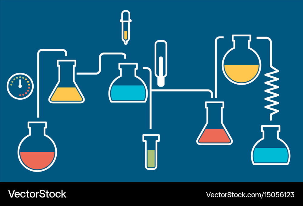 Medical laboratory infographics Royalty Free Vector Image