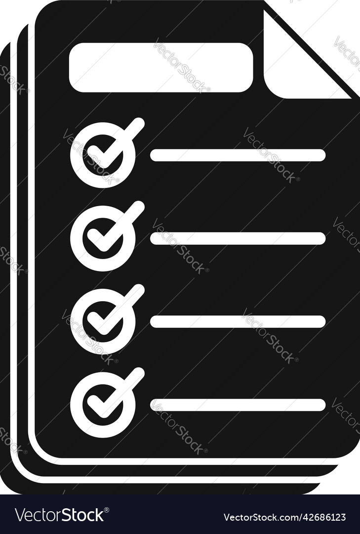 To do list icon simple expert standard Royalty Free Vector