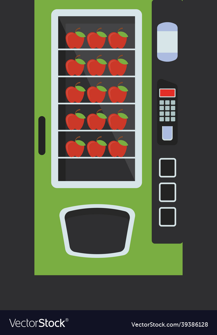 Apple machine Royalty Free Vector Image - VectorStock