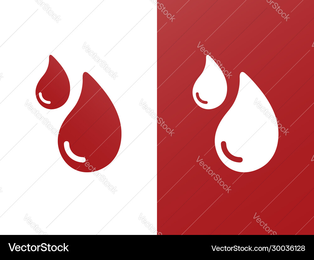 Blood Drop Logo Royalty Free Vector Image - VectorStock