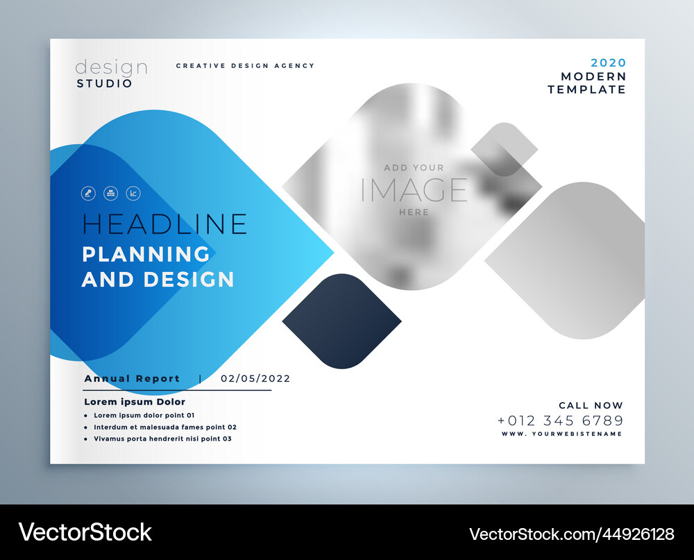 Business cover page template design for your Vector Image