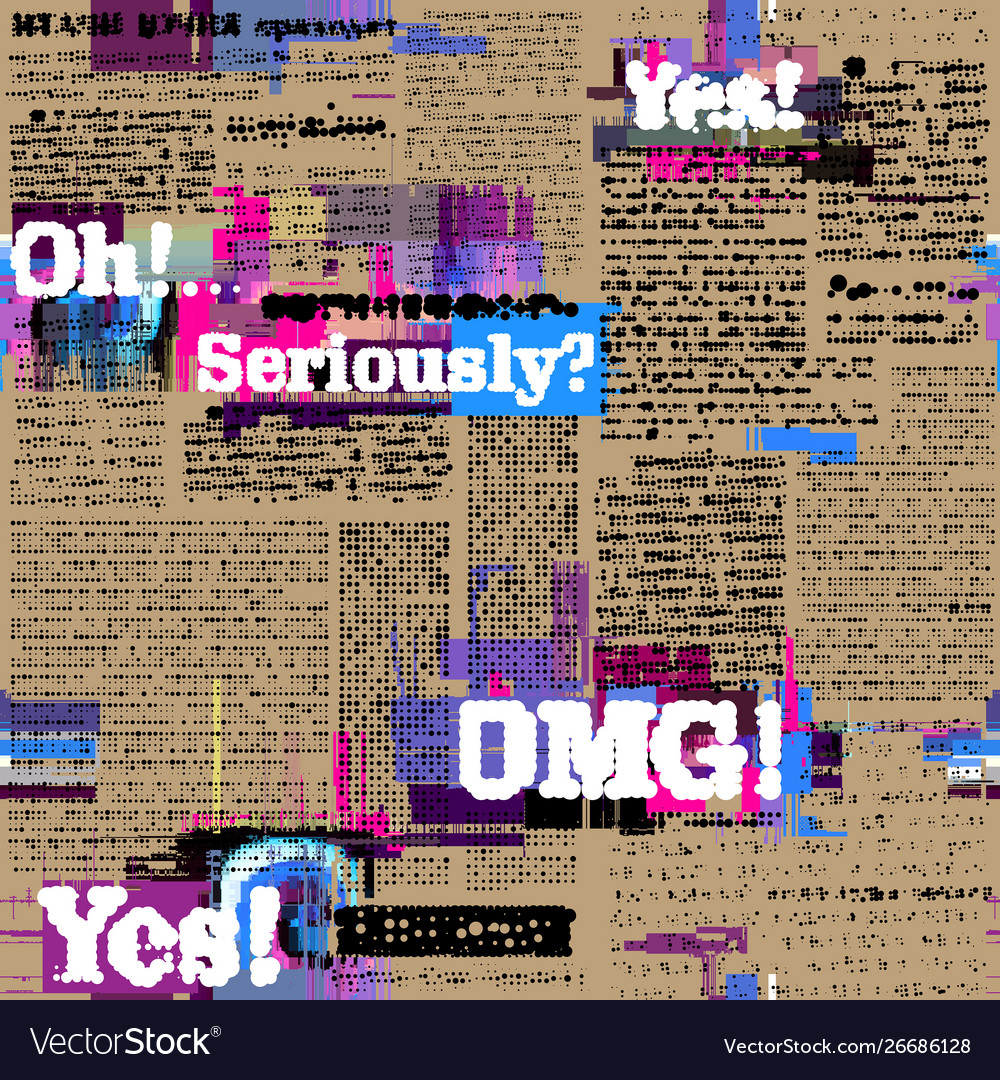 Imitation newspaper seamless image Royalty Free Vector Image Imitation newspaper seamless image Royalty Free Vector Image